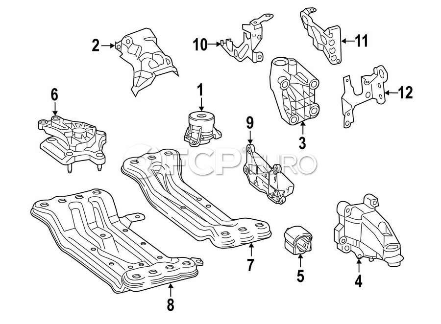 Mercedes Engine Mount - Genuine Mercedes 2532401100 | FCP Euro