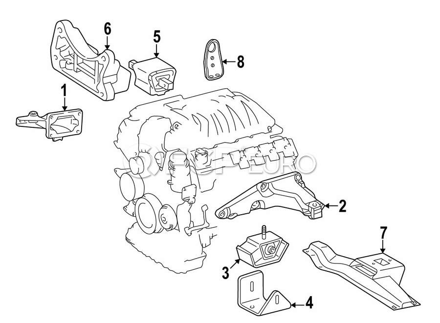 Mercedes Engine Mount Bracket - Genuine Mercedes 2732233404 | FCP Euro