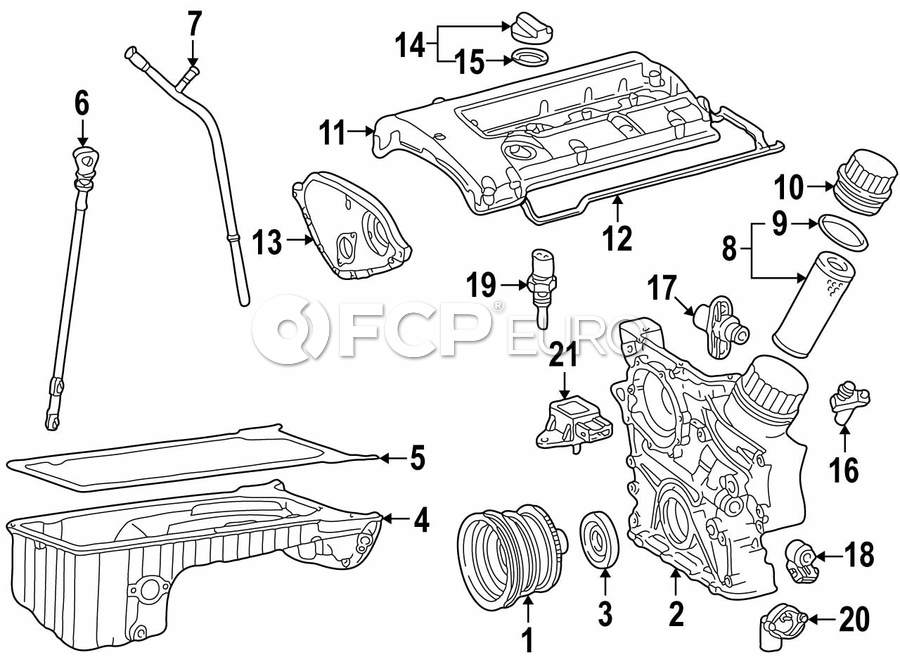 Mercedes Engine Oil Dipstick Tube - Genuine Mercedes 1110101066 | FCP Euro