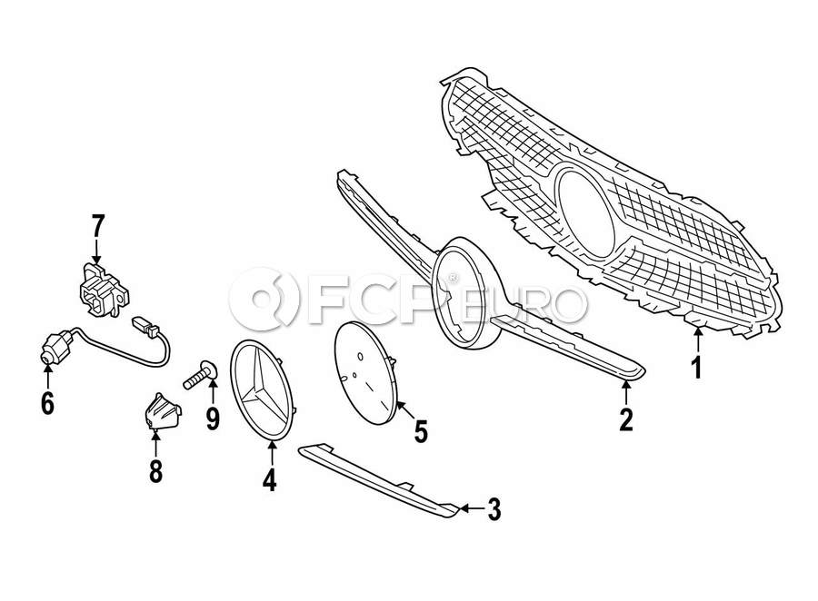 Mercedes Grille - Genuine Mercedes 2578855703 | FCP Euro