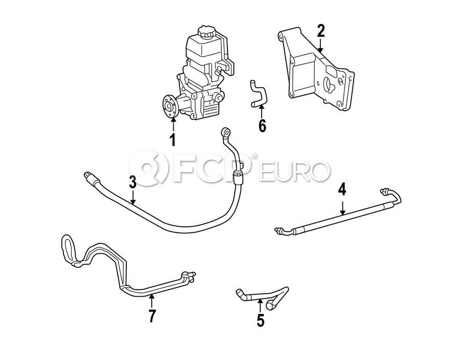 Mercedes Power Steering Pump Bracket - Genuine Mercedes 1192363030 ...