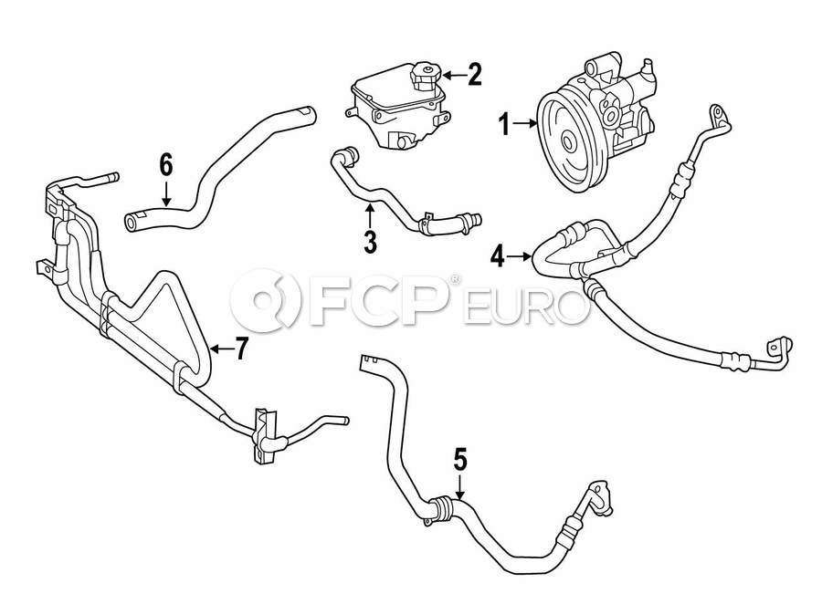 Mercedes Power Steering Return Hose - Genuine Mercedes 1724603924 | FCP ...