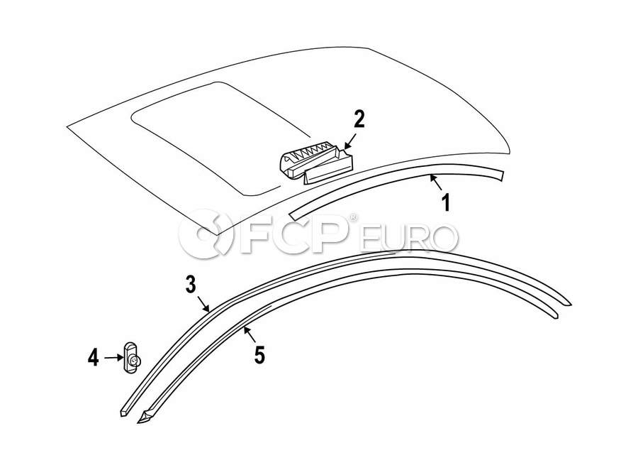 Mercedes Roof Drip Molding Clip - Genuine Mercedes 2096900018 | FCP Euro