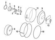 Mercedes-Benz SL55 AMG Spare Tire Carrier Hardware Parts | FCP Euro