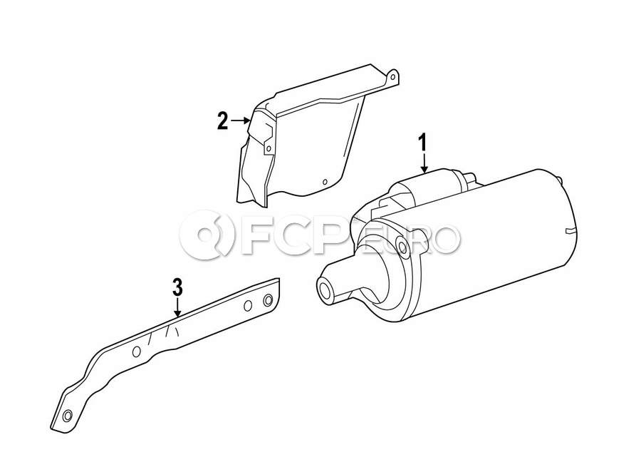 Mercedes Starter Heat Shield - Genuine Mercedes 6511510245 | FCP Euro
