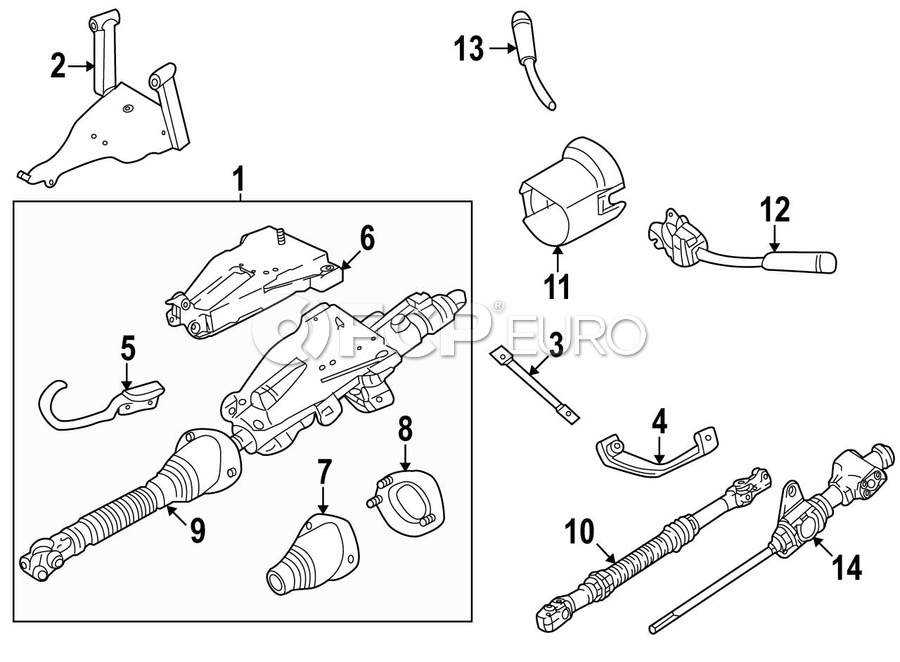Mercedes Steering Column - Genuine Mercedes 4634608200 | FCP Euro