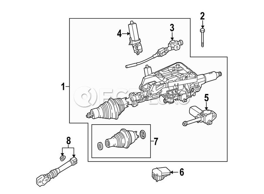 Mercedes Steering Column - Genuine Mercedes 2124605016 | FCP Euro