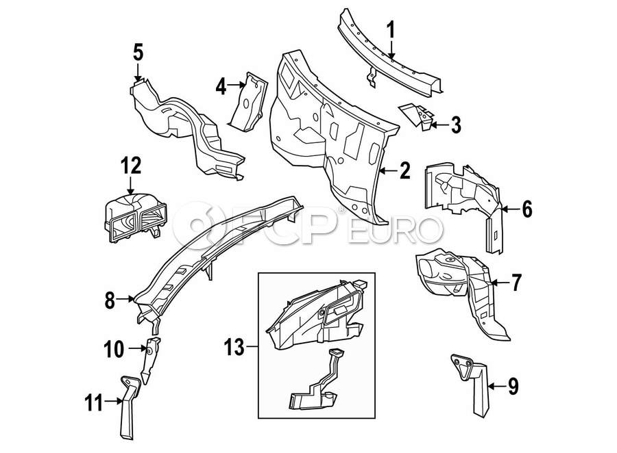 Mercedes Steering Column Bracket - Genuine Mercedes 2046201331 | FCP Euro