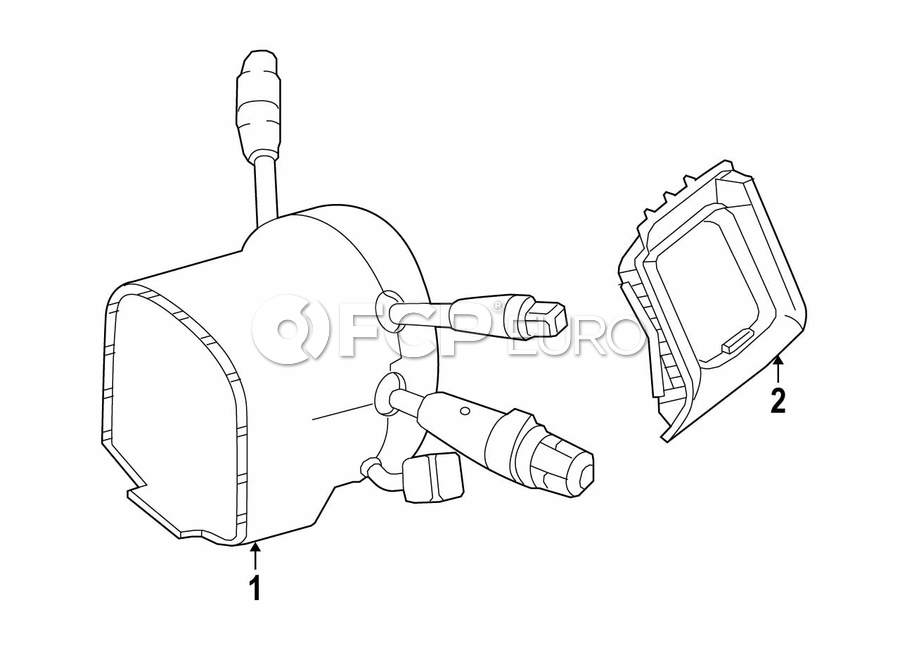 Mercedes Steering Column Switch Housing - Genuine Mercedes ...