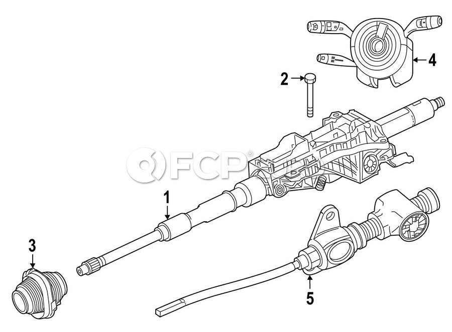 Mercedes Steering Column Switch Housing - Genuine Mercedes ...