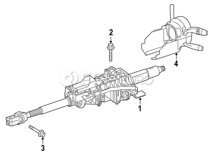 Mercedes Steering Column Switch Housing - Genuine Mercedes ...