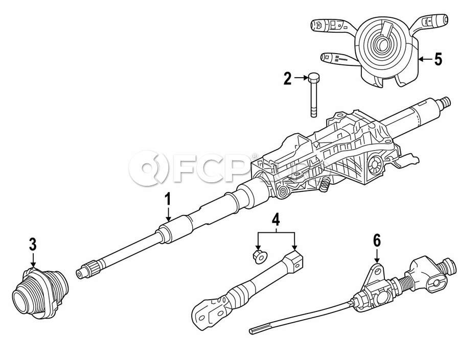 Mercedes Steering Column Switch Housing - Genuine Mercedes ...