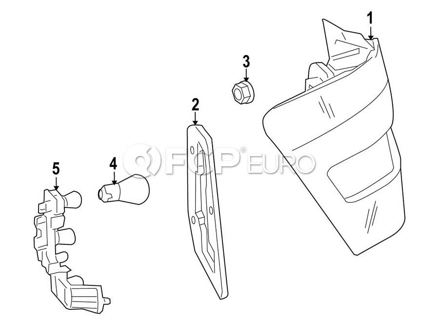 Mercedes Tail Light Assembly - Genuine Mercedes 204906610364 | FCP Euro