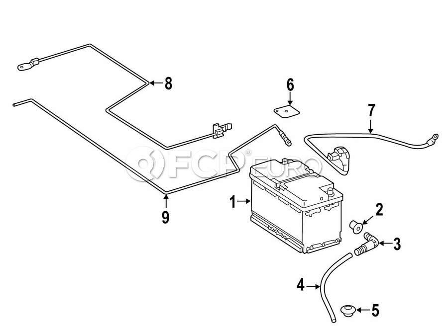 Mercedes Battery Cable - Genuine Mercedes 0009056003 | FCP Euro