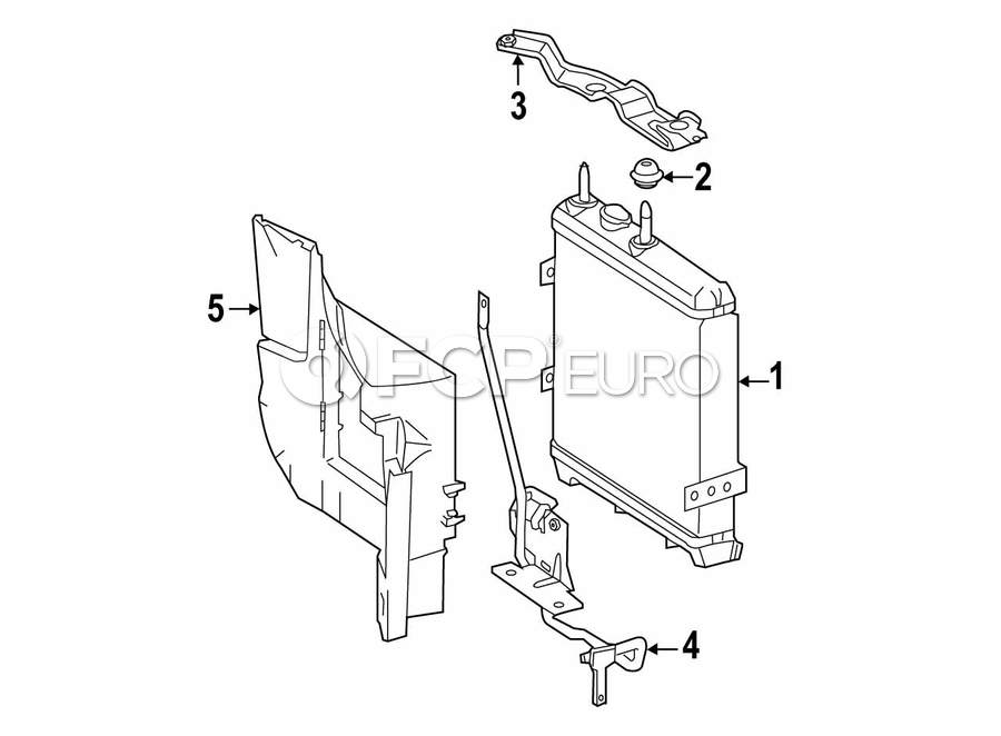 Mercedes Engine Oil Cooler - Genuine Mercedes 2105000100 | FCP Euro