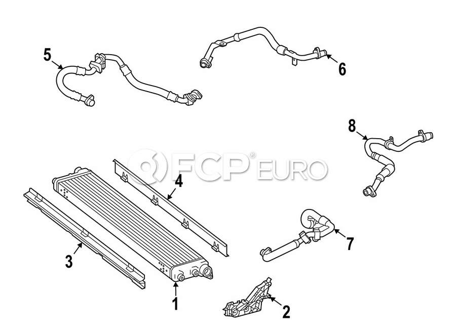 Mercedes Engine Oil Cooler Bracket - Genuine Mercedes 1905040100 | FCP Euro