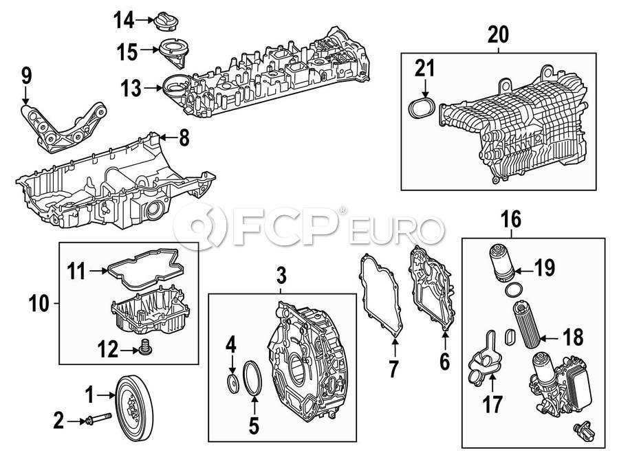 Mercedes Engine Oil Pan Gasket - Genuine Mercedes 6560145200 | FCP Euro