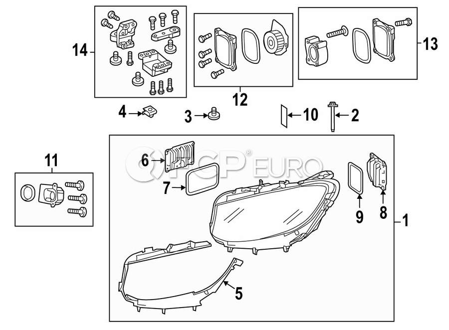 Mercedes Headlight Assembly - Genuine Mercedes 2178203761 | FCP Euro