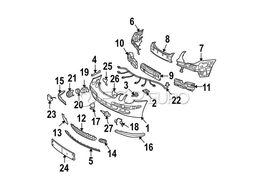 Mercedes Headlight Washer Cover - Genuine Mercedes 21188008059744 | FCP ...