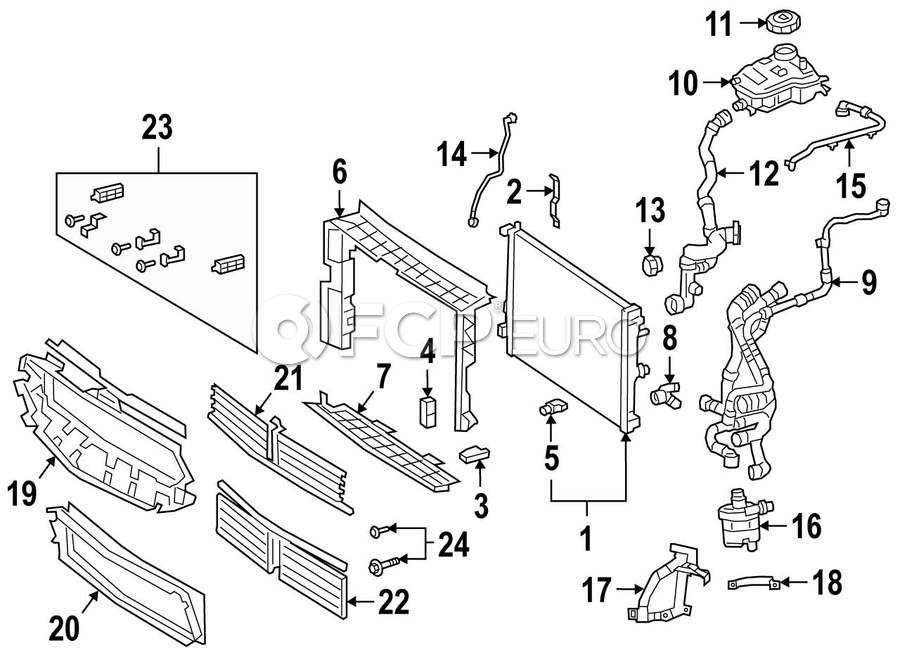 Mercedes Radiator Coolant Hose - Genuine Mercedes 247501055864 | FCP Euro