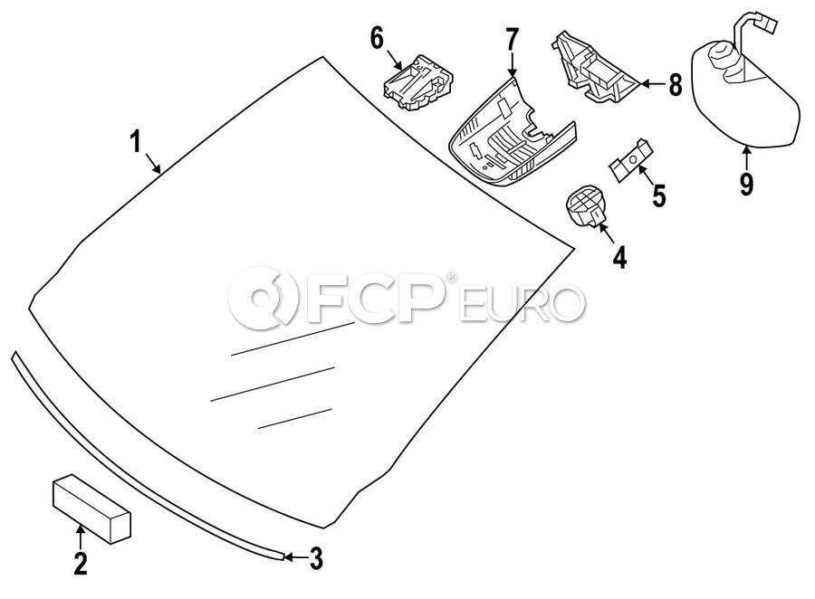 Mercedes Windshield Seal - Genuine Mercedes 2466710100 | FCP Euro