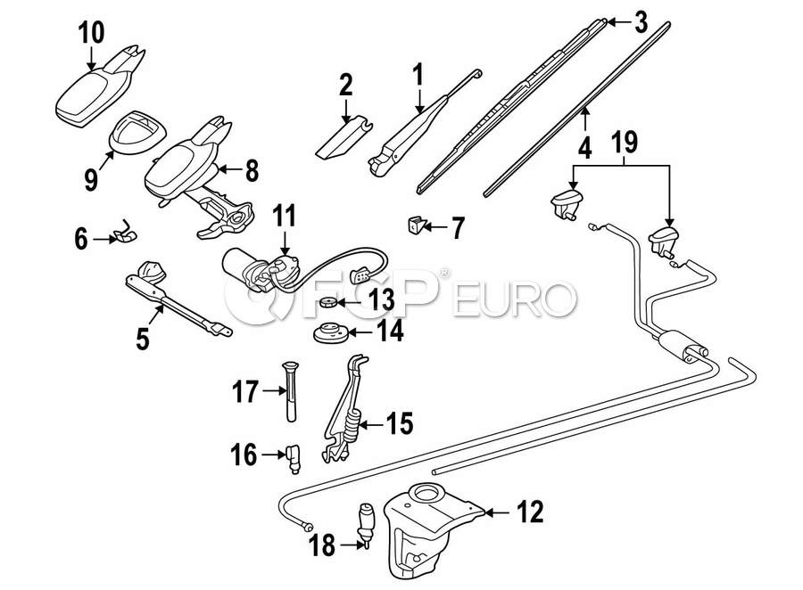 Mercedes Windshield Washer Nozzle - Genuine Mercedes 2028601247 | FCP Euro