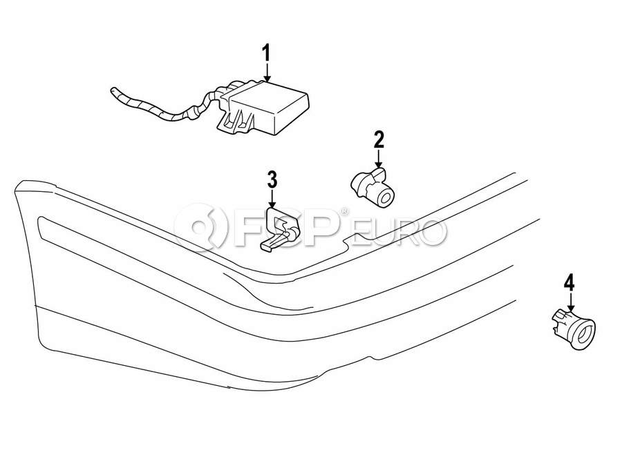 Saab Parking Aid Sensor Clip - Genuine Saab 12757228 | FCP Euro