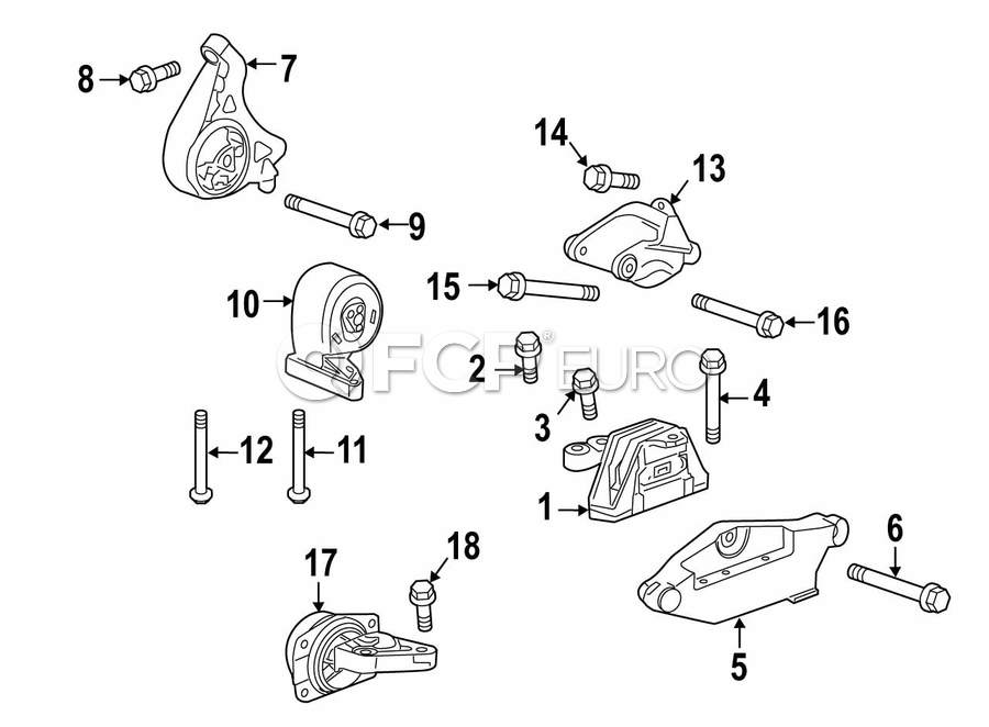 Saab Auto Trans Mount - Genuine Saab 13227766 | FCP Euro