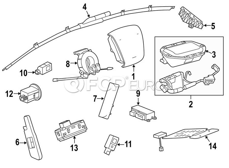 Saab Air Bag Control Module - Genuine Saab 13578323 | FCP Euro