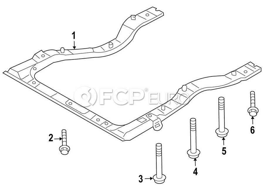 Saab Frame Crossmember Bolt - Genuine Saab 32008855 | FCP Euro