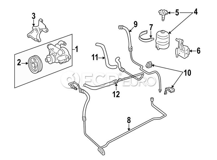 Saab Power Steering Pump Reservoir Bracket - Genuine Saab 4242889 | FCP ...