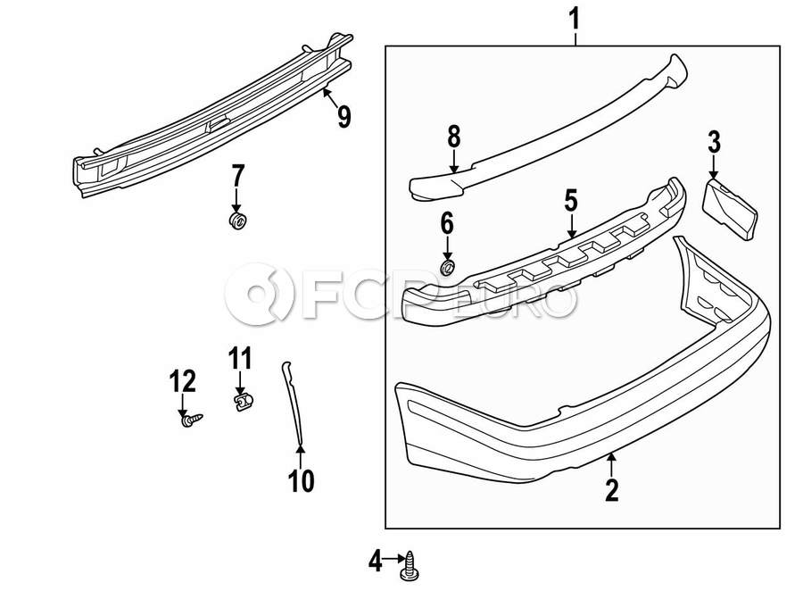Saab Bumper Cover Reinforcement - Genuine Saab 4867255 | FCP Euro