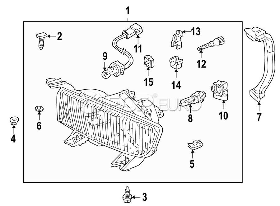 Saab Fog Light - Genuine Saab 4912549 | FCP Euro