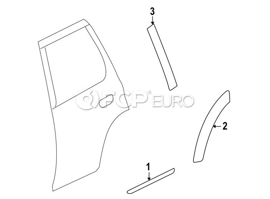 Saab Fender Flare - Genuine Saab 89045571 | FCP Euro