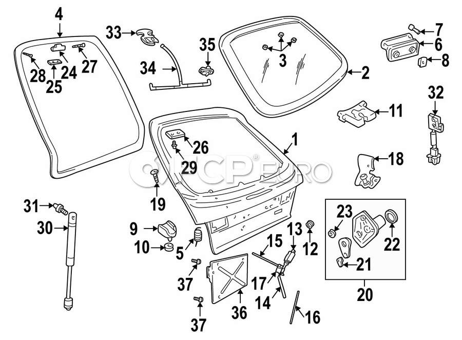 Saab Liftgate Hinge Bolt - Genuine Saab 92150012 | FCP Euro