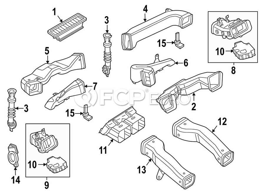 Audi HVAC Floor Mode Door Actuator - Genuine Audi 4H0820511B | FCP Euro