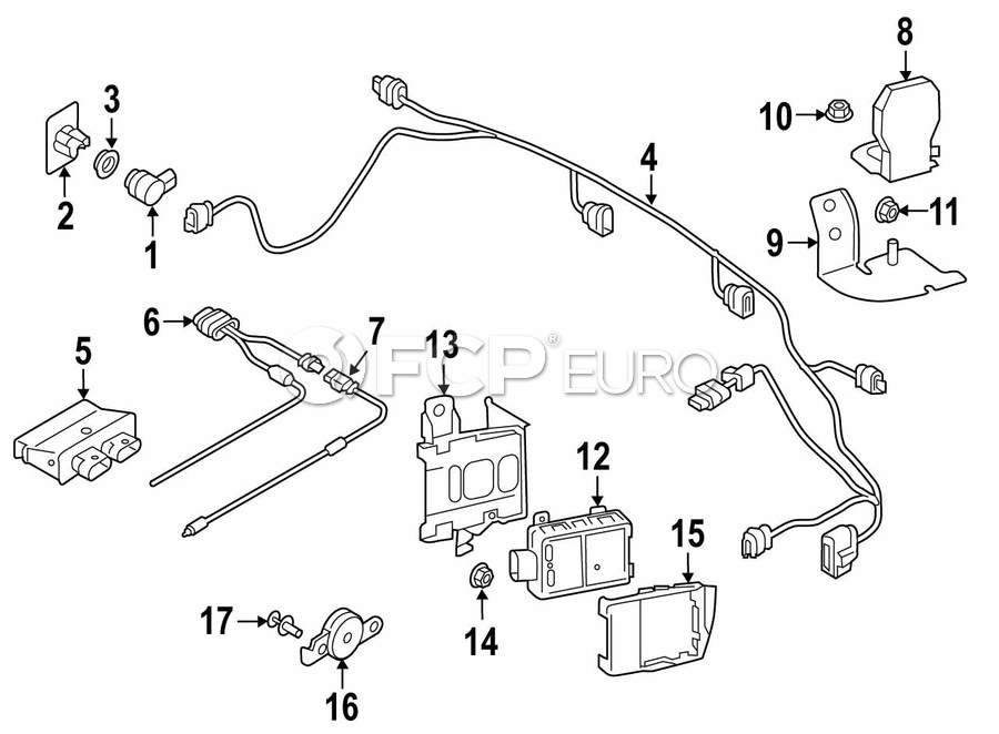 Audi Parking Aid System Wiring Harness - Genuine Audi 4K5971104AP | FCP ...