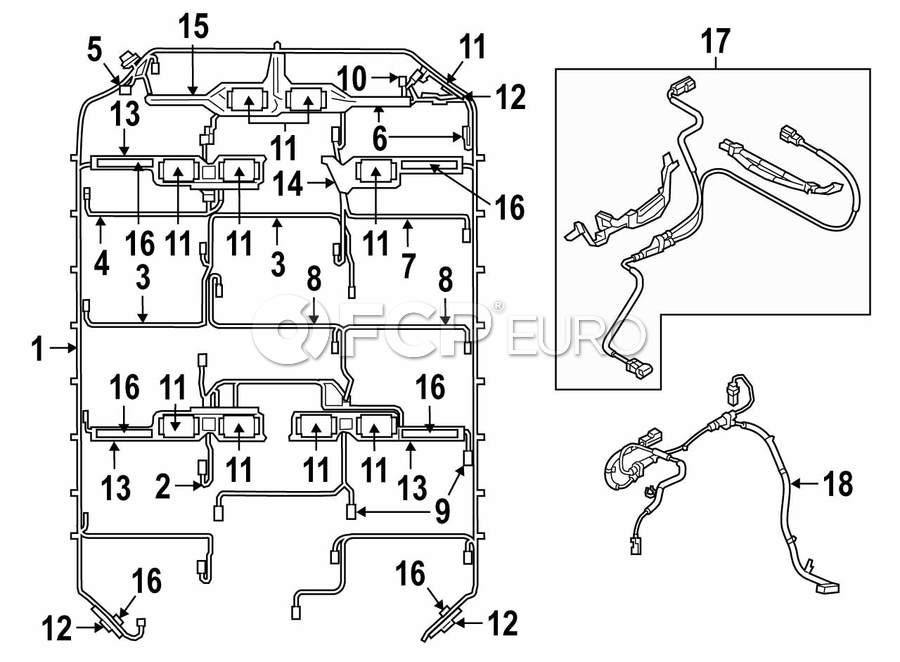 Audi Drive Motor Battery Pack Control Module Wiring Harness - Genuine ...