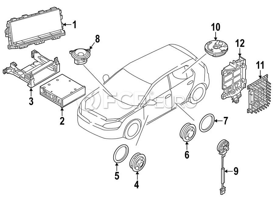 Volkswagen Speaker - Genuine VW 5H0035621 | FCP Euro