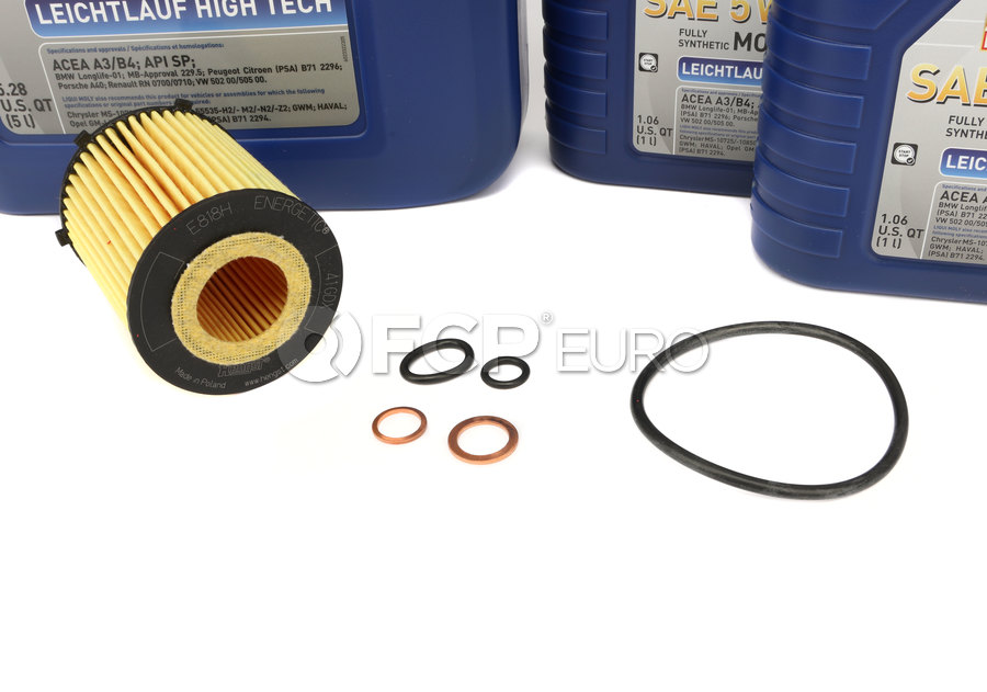 Mercedes Oil Change Kit 5W-40 - Liqui Moly 2701800109.7L | FCP Euro