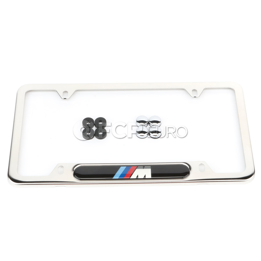 BMW License Plate Frame - Genuine BMW 82120010405 POLISHED | FCP Euro