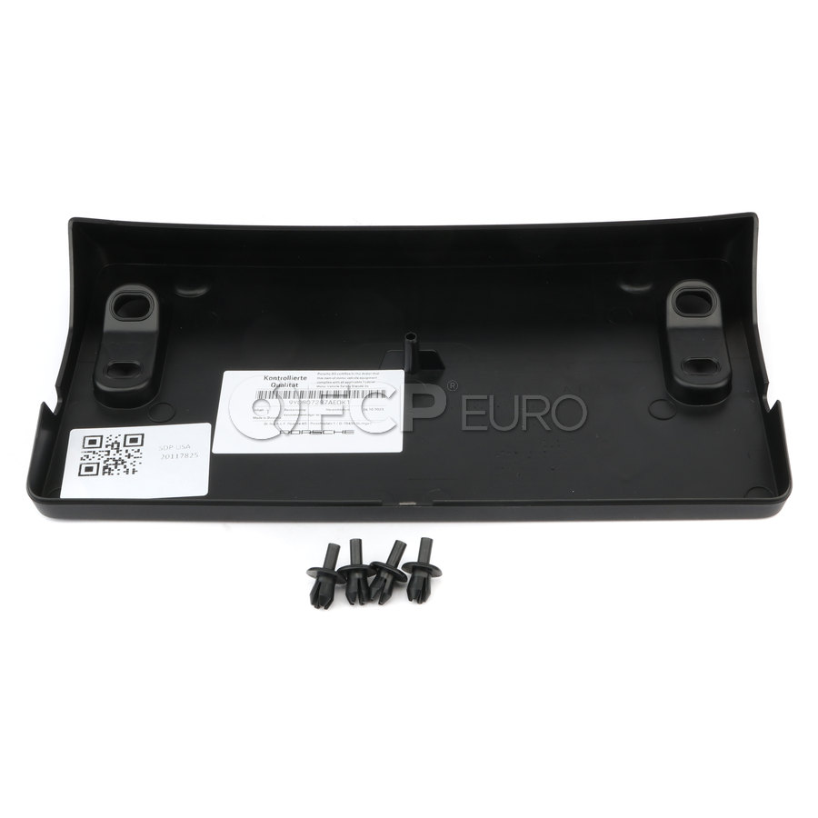 Porsche License Plate Bracket - Genuine Porsche 9Y0807287AEOK1 | FCP Euro