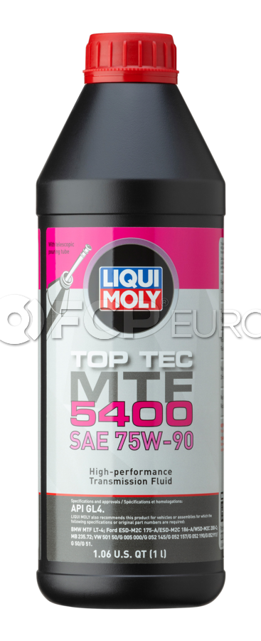 75W90 Top Tec 5400 MTF (1 Liter) - Liqui Moly 22275 | FCP Euro
