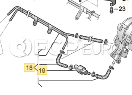 VW Fuel Line Set - Genuine VW 038130308M | FCP Euro