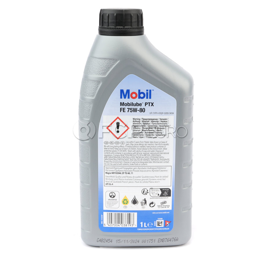 Porsche Gear Oil (75W-80) (1 Liter) - Genuine Porsche 00004330472 | FCP ...