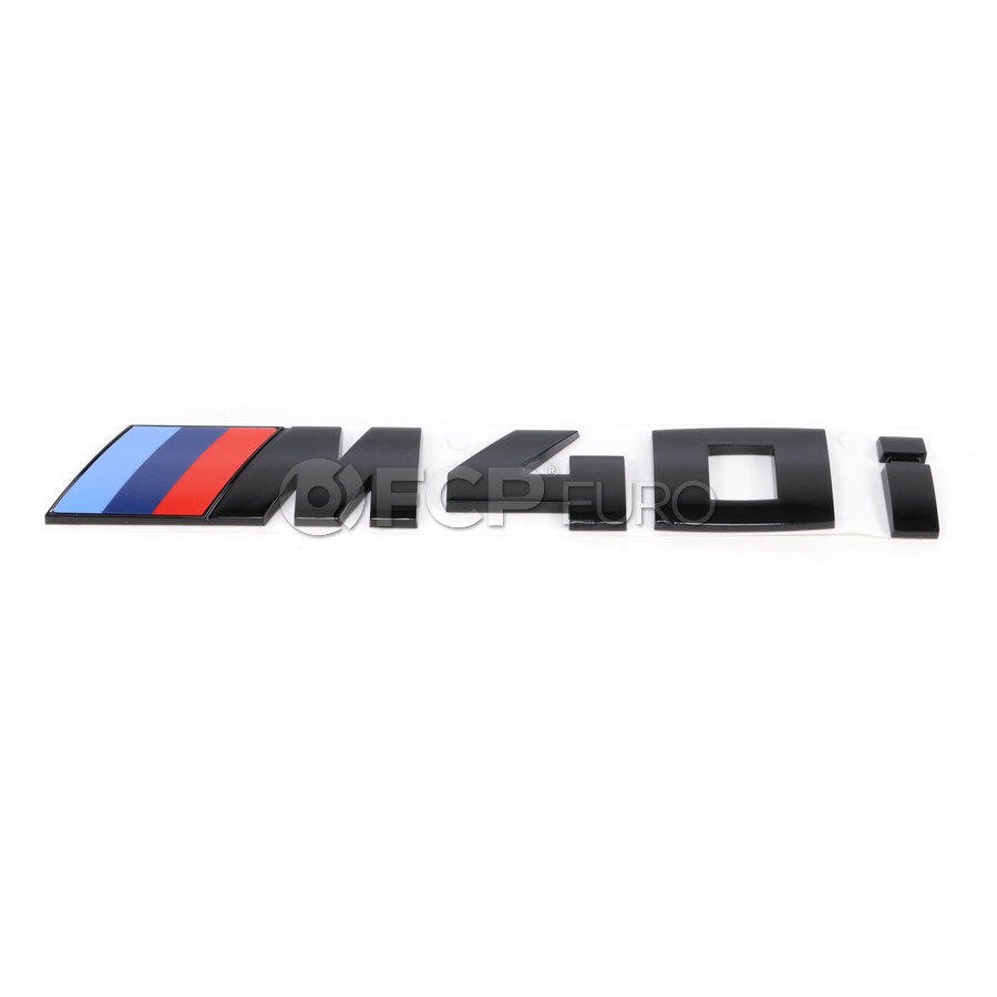 BMW Emblem (M40i)(Black)-Genuine BMW 51142472833 | FCP Euro