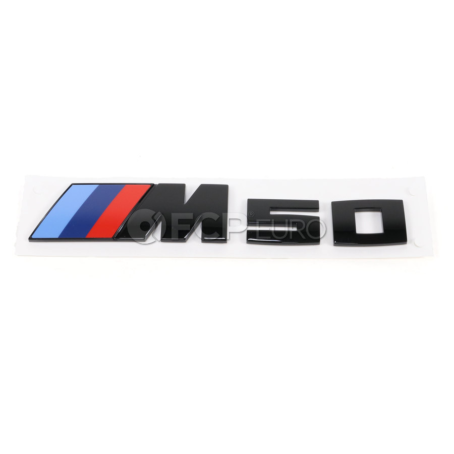 BMW Emblem (M50)(Black) - Genuine BMW 51145A92E37 | FCP Euro