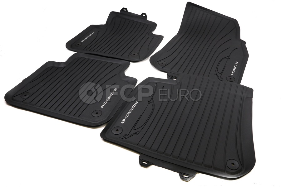 Porsche All Weather Floor Mat Set - Genuine Porsche 9Y00448011E0 | FCP Euro