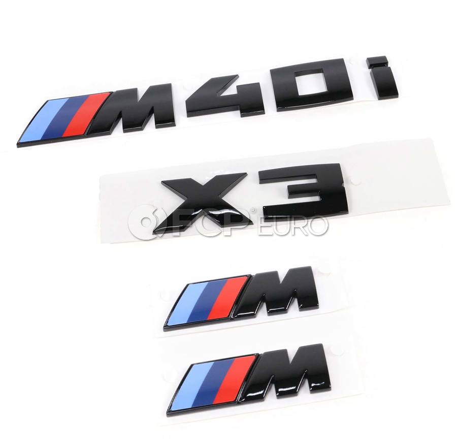 BMW Black Out Emblem Kit (X3 M40i) - 51142472833KT | FCP Euro