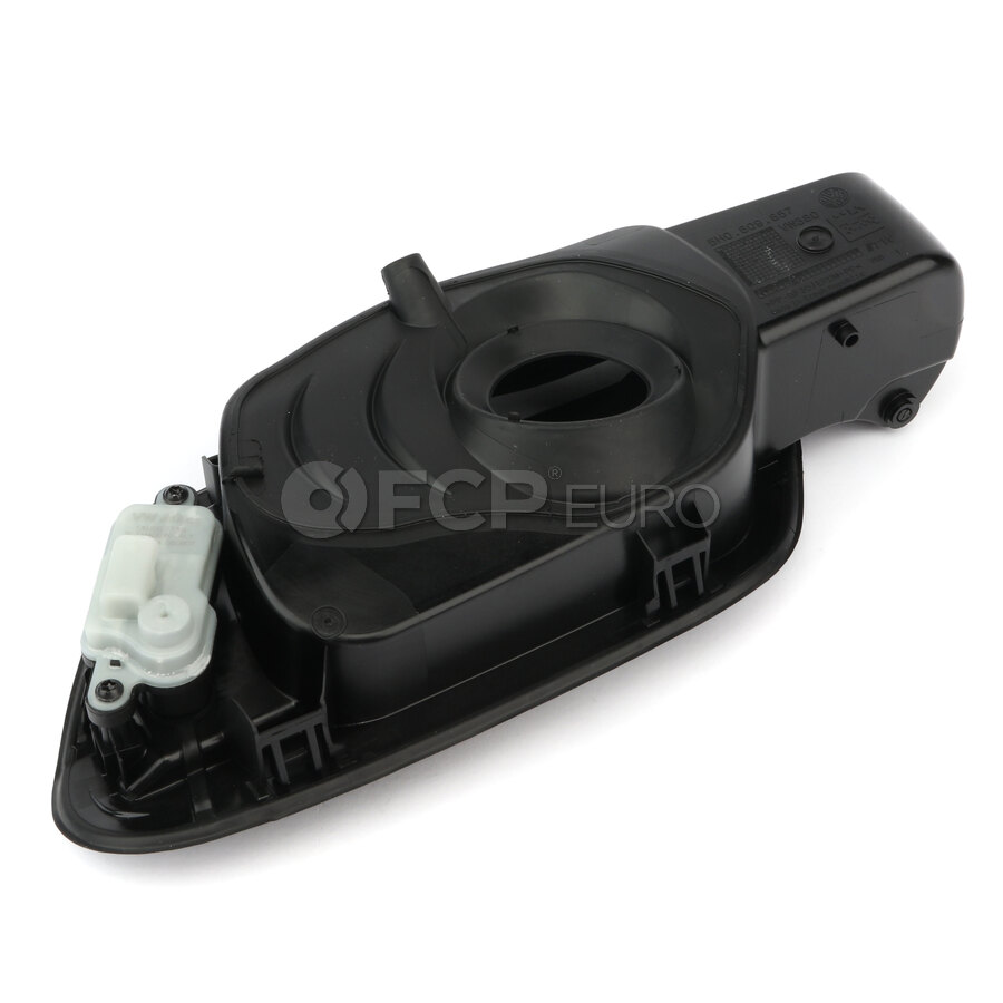 VW Fuel Filler Hinge Housing Assembly - Genuine VW 5H0809857D | FCP Euro